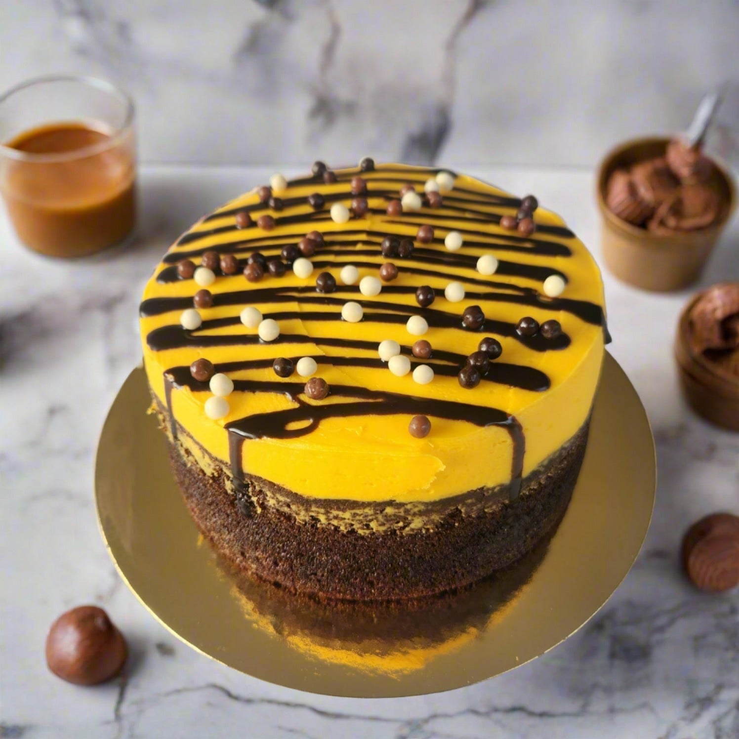 Salted Caramel Chocolate Cake Petal Cupcakes